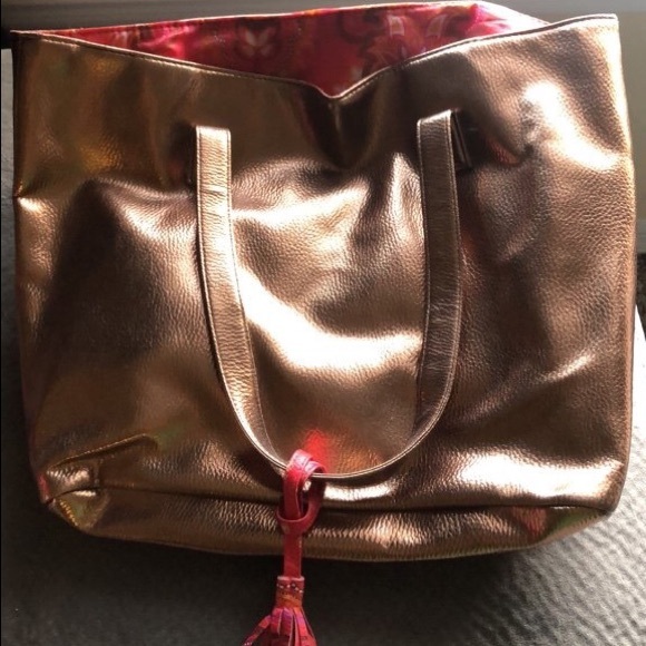 Bags | Bronze Tote Bag | Poshmark